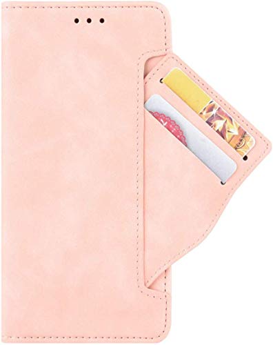 HualuBro Google Pixel 4 Case, Magnetic Full Body Protection Shockproof Flip Leather Wallet Case Cover with Card Slot Holder for Google Pixel 4 Phone Case (Pink)