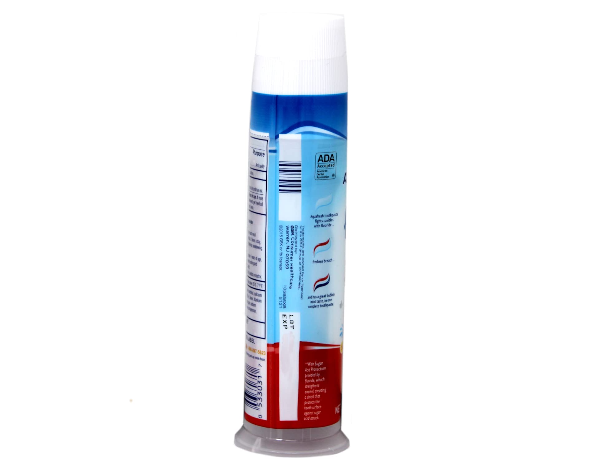 Aquafresh Kids Bubble Mint Pump (Pack of 2)