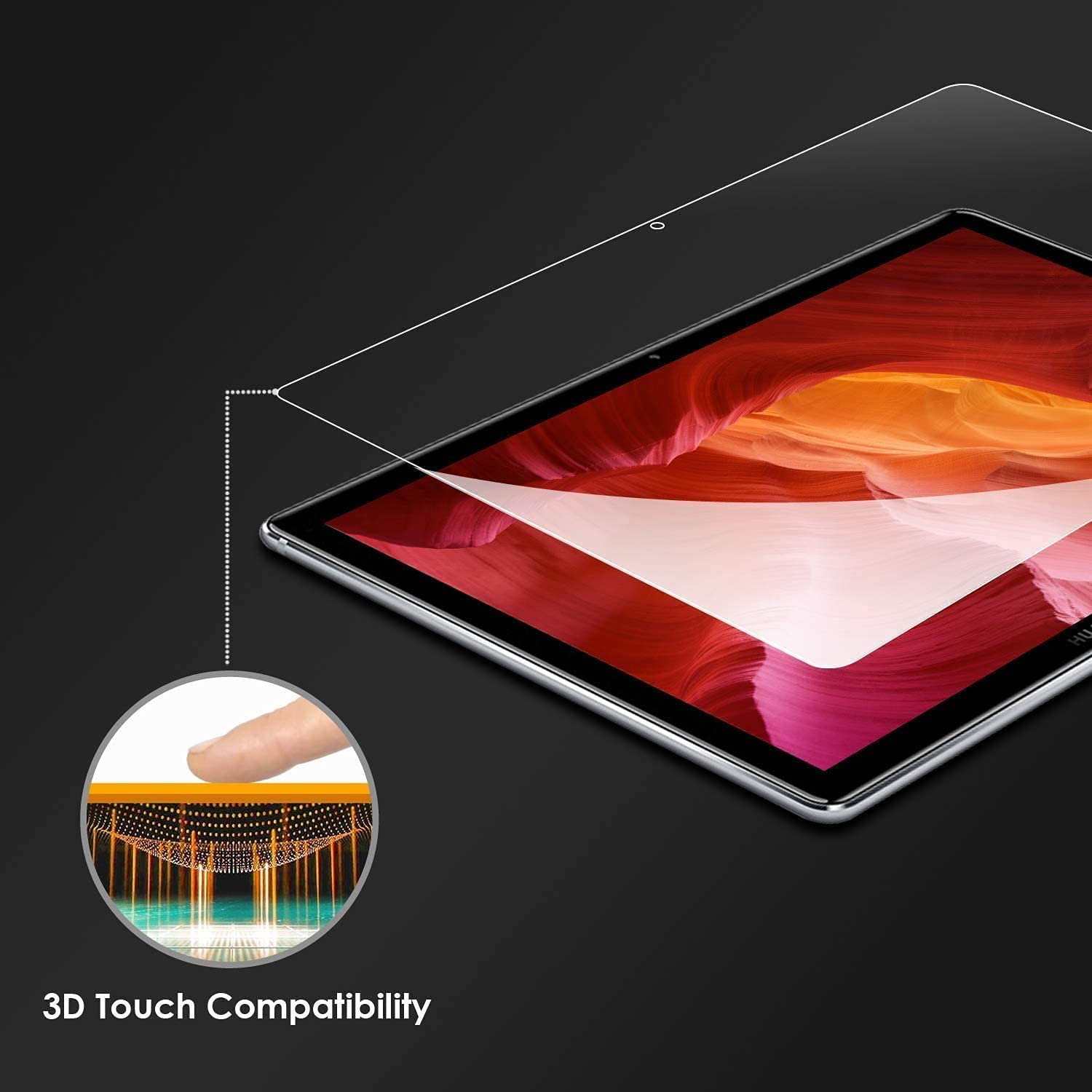 Hyjoy Tablet 9 inch / HB901 Screen Protector, Tempered Glass Film [ Anti-Fingerprints ] [ Touch Sensitive ] [ Case Friendly ] 9H Hardness Protective Film Screen Protector for Hyjoy HB901