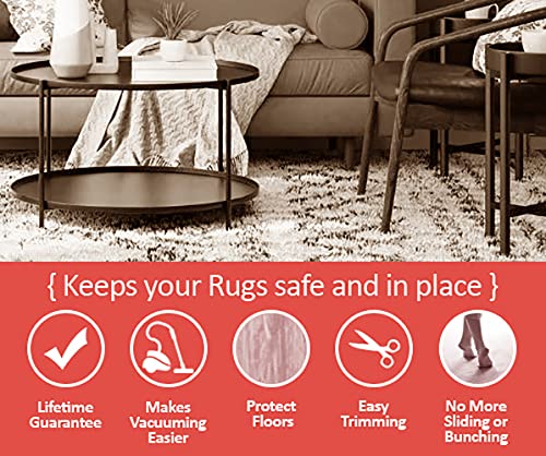 Home Must Haves Rug Pad with Non-Slip Grip, 6x9, Gray