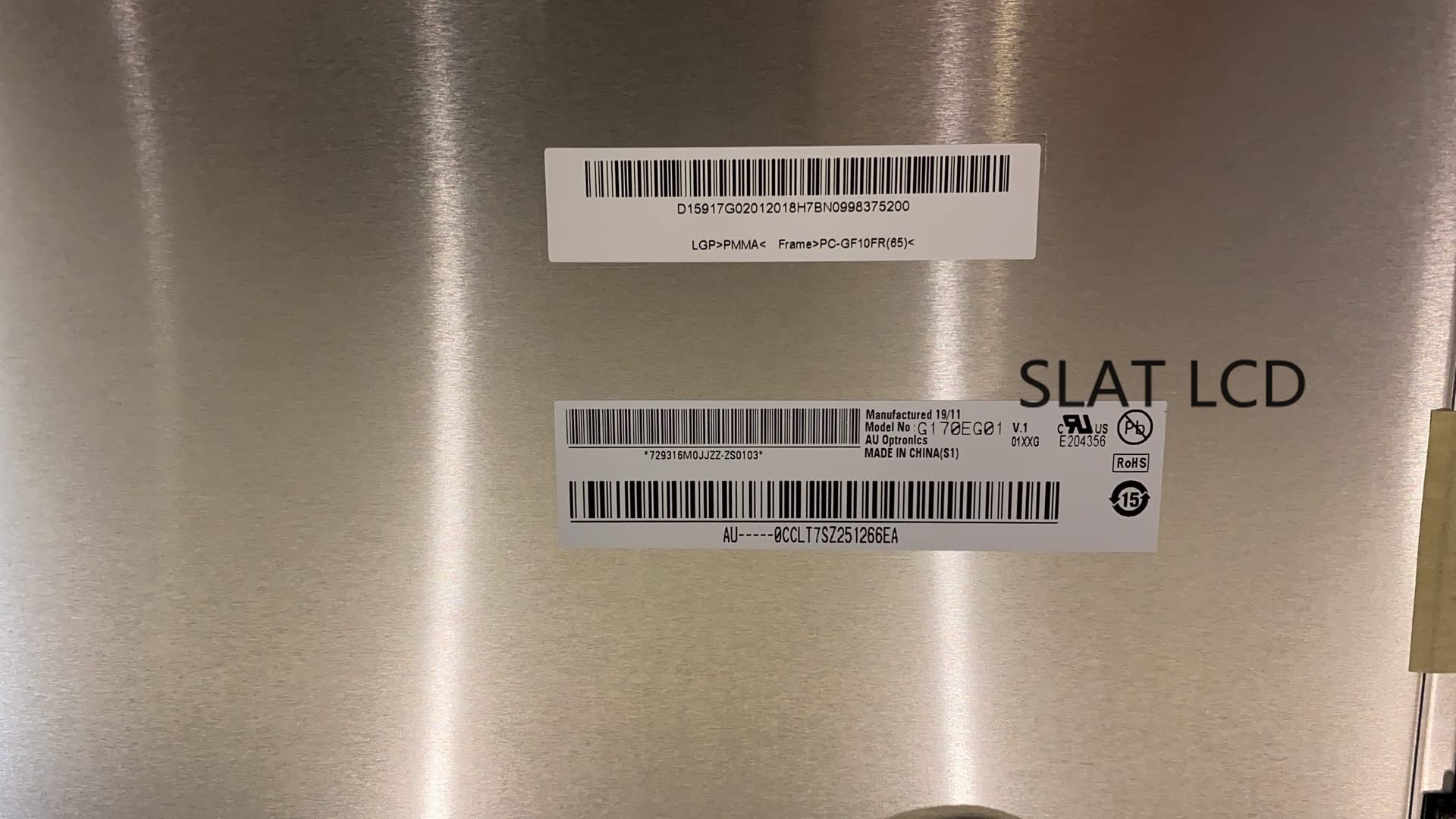 AUO 17 Inch LCD Panel G170EG01 V1