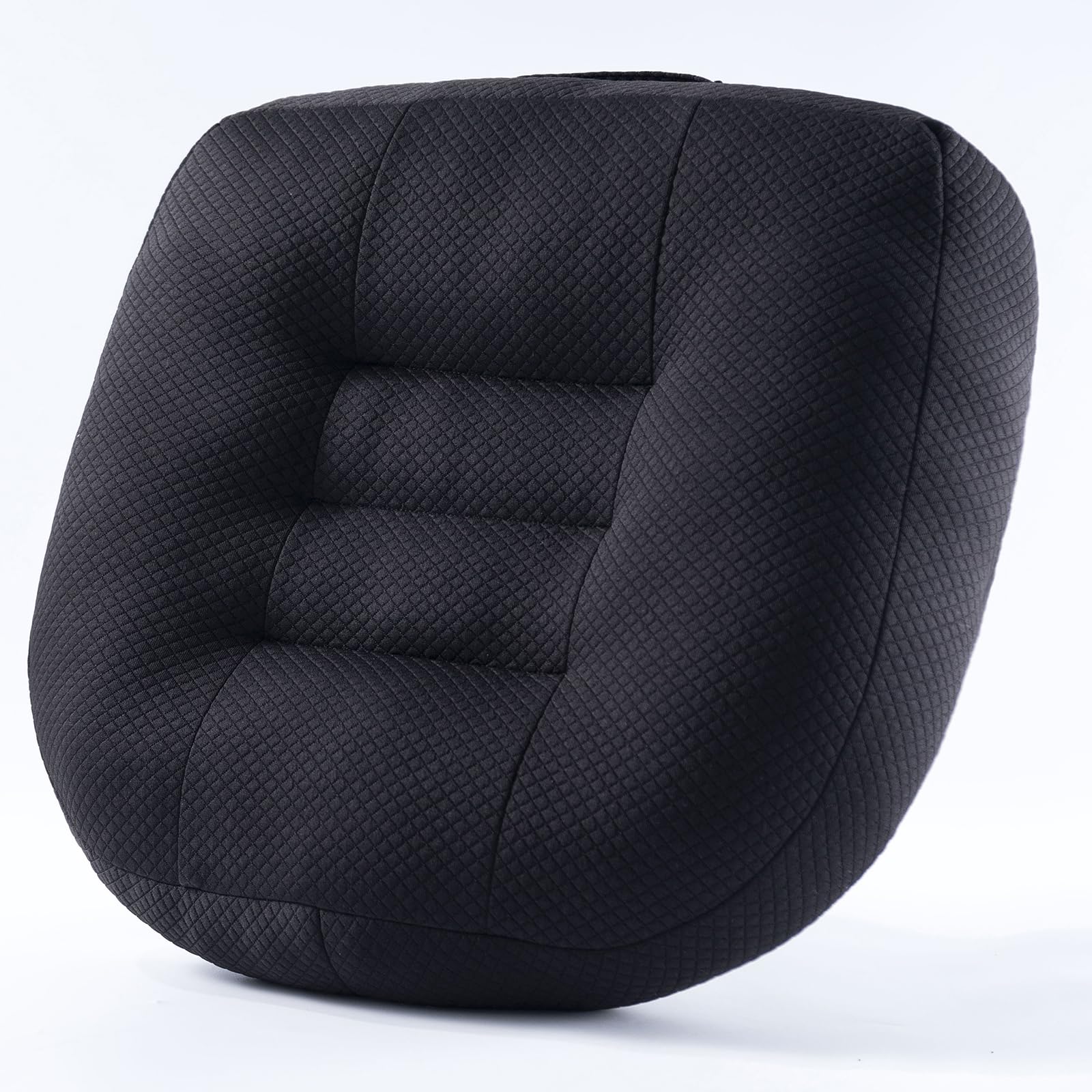Car Booster Seat Cushion, Heightening Height Boost Mat, Breathable Mesh Portable Car Seat Pad Angle Lift Seat Cushions for Car, Office,Home, Grey 15.7x15.7x4.7inch