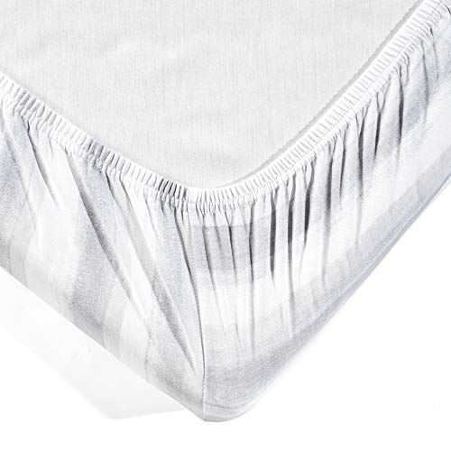Lush Decor Baby Seaside Starfish Organic Cotton 2 Pack Fitted Crib Sheet, Blue, 52" L x 28" W + 9" Drop