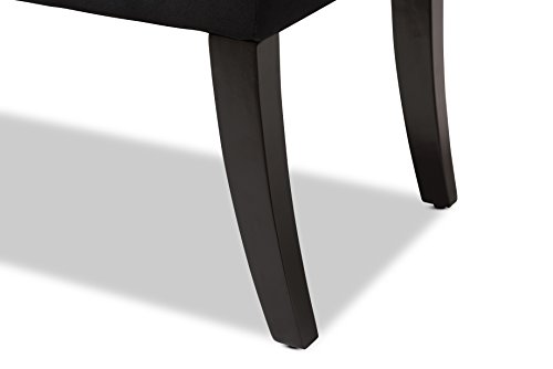 Baxton Studio Herblay Bench, Black
