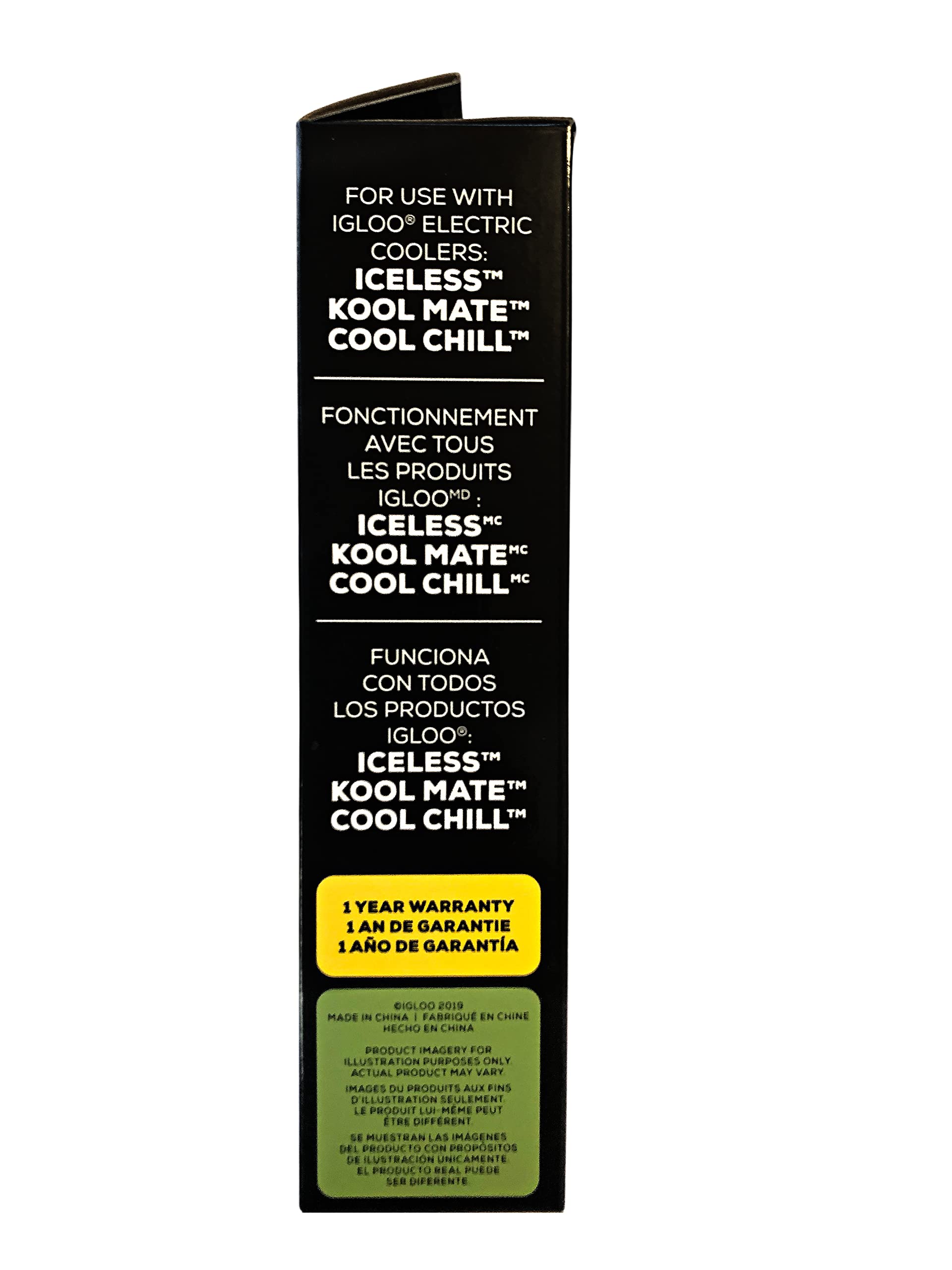 Igloo 110V AC Power Converter for Iceless Kool Mate Cool Chill Thermolectric Coolers
