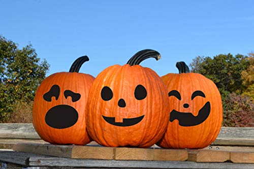 Halloween Pumpkin Stickers Crafts Decorations -Make Your Own Jack-O-Lantern - Trick or Treat Party Supplies 64Ct
