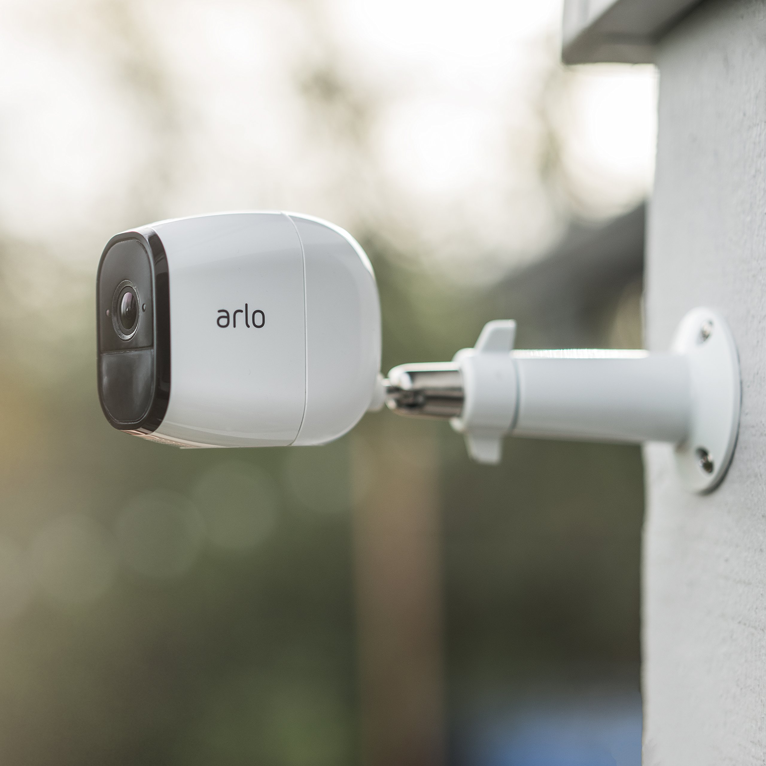 Arlo Technologies Pro -Wireless Home Security Camera System with Siren|Rechargeable,Night Vision,Indoor/Outdoor,HD Video,2-Way Audio,Wall Mount|Cloud Storage Included|3 Camera Kit (VMS4330), White