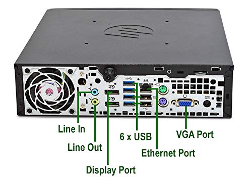 HP 8300 USFF Computer Desktop PC, Intel Core i5 3.2GHz Processor, 8GB Ram, 120GB Solid Drive, WiFi | Bluetooth, 1080p Webcam, Wireless Keyboard & Mouse, 20 Inch Monitor, Windows 10 (Renewed)