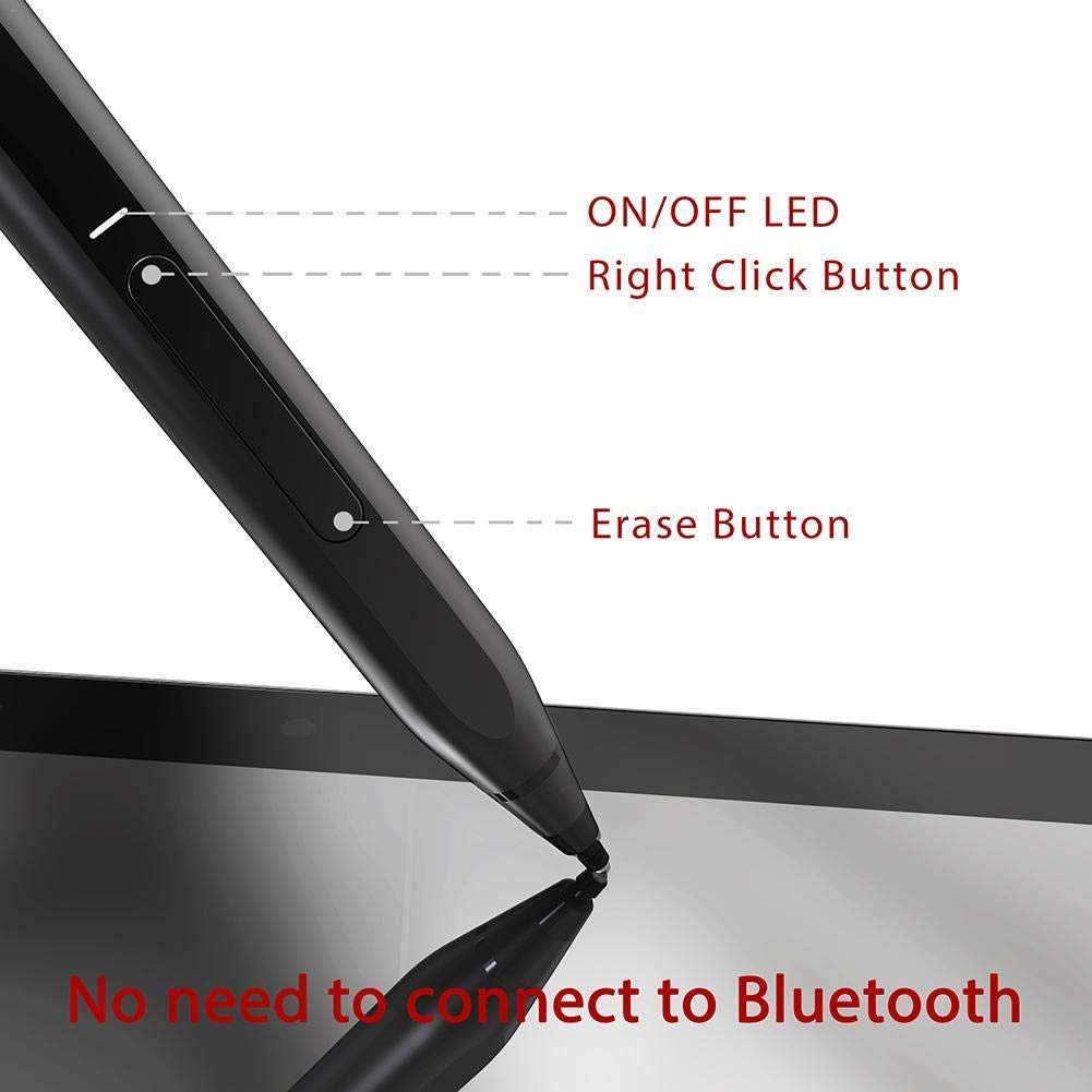 BoxWave Stylus Pen Compatible with HP Pavilion x360 Convertible 2-in-1 (14") - ActiveStudio Active Stylus, Electronic Stylus with Ultra Fine Tip - Jet Black