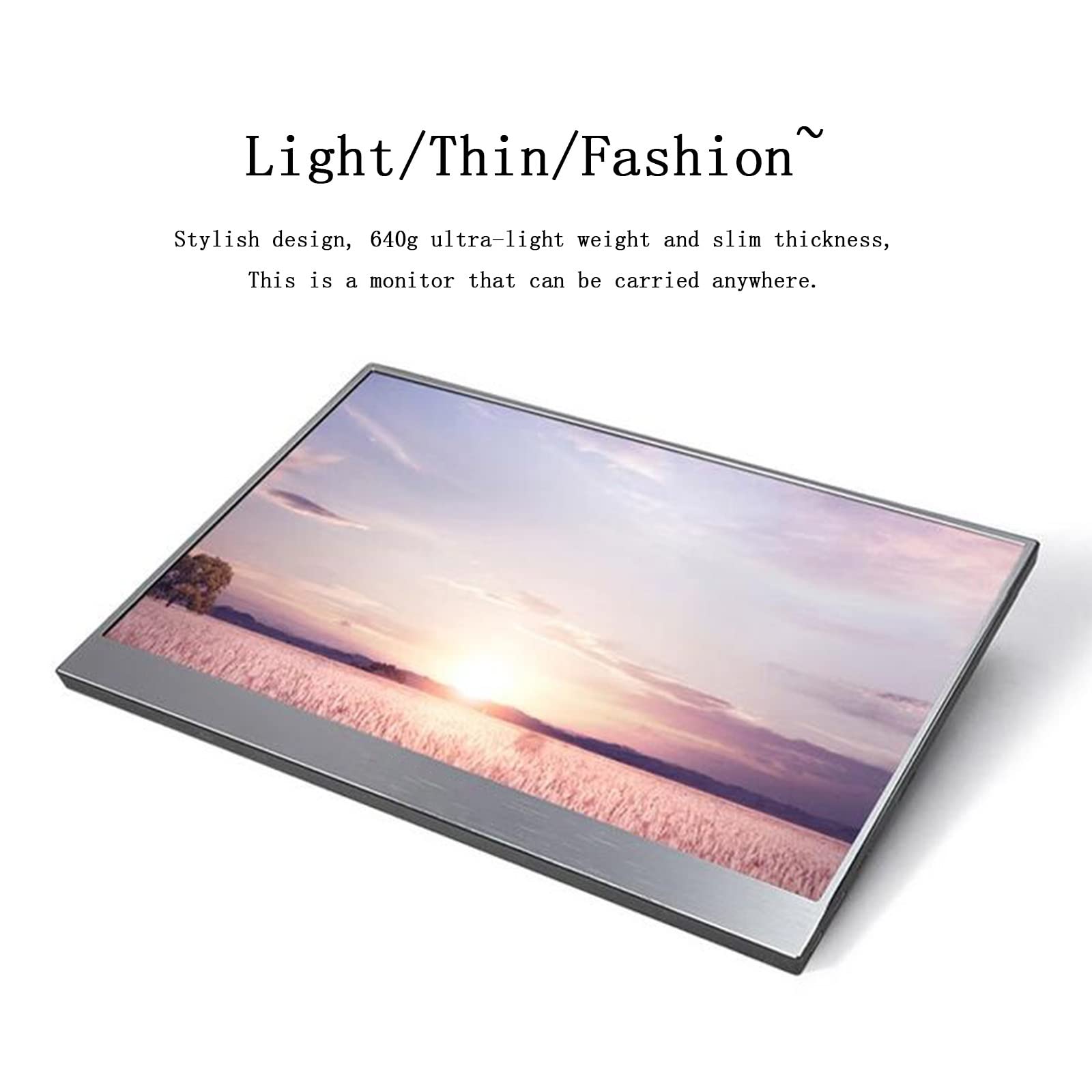 15.6-inch Portable Display IPS Mobile Phone Computer Extended Display Notebook Secondary Screen, Thin and Stylish Portable Display