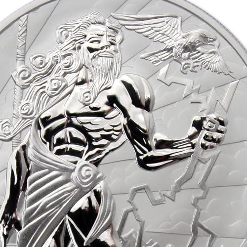 2020 P 1 oz Silver Zeus Gods of Olympus Coin by The Perth Mint Brilliant Uncirculated with a Certificate of Authenticity $1 Seller BU