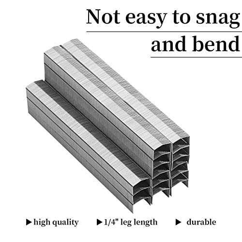 30000 Pieces B8 Crown Staples Standard Staples Heavy Duty Staples 1/4 Inch Leg Length for B8 Staplers Home School Office