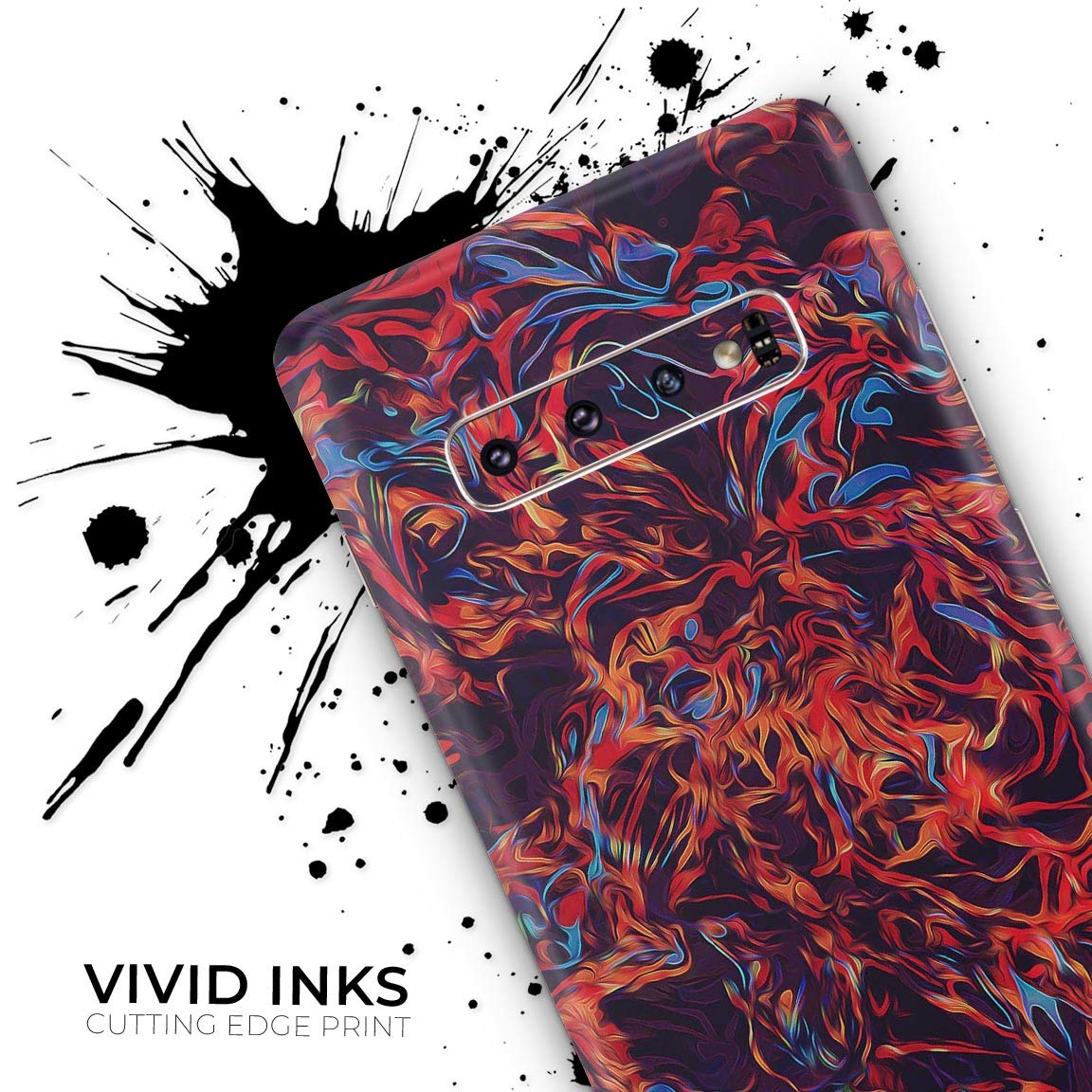 DesignSkinz Liquid Abstract Paint Remix V27 Protective Vinyl Decal Wrap Skin Cover Compatible with The Samsung Galaxy S20 (Screen Trim & Back Glass Skin)