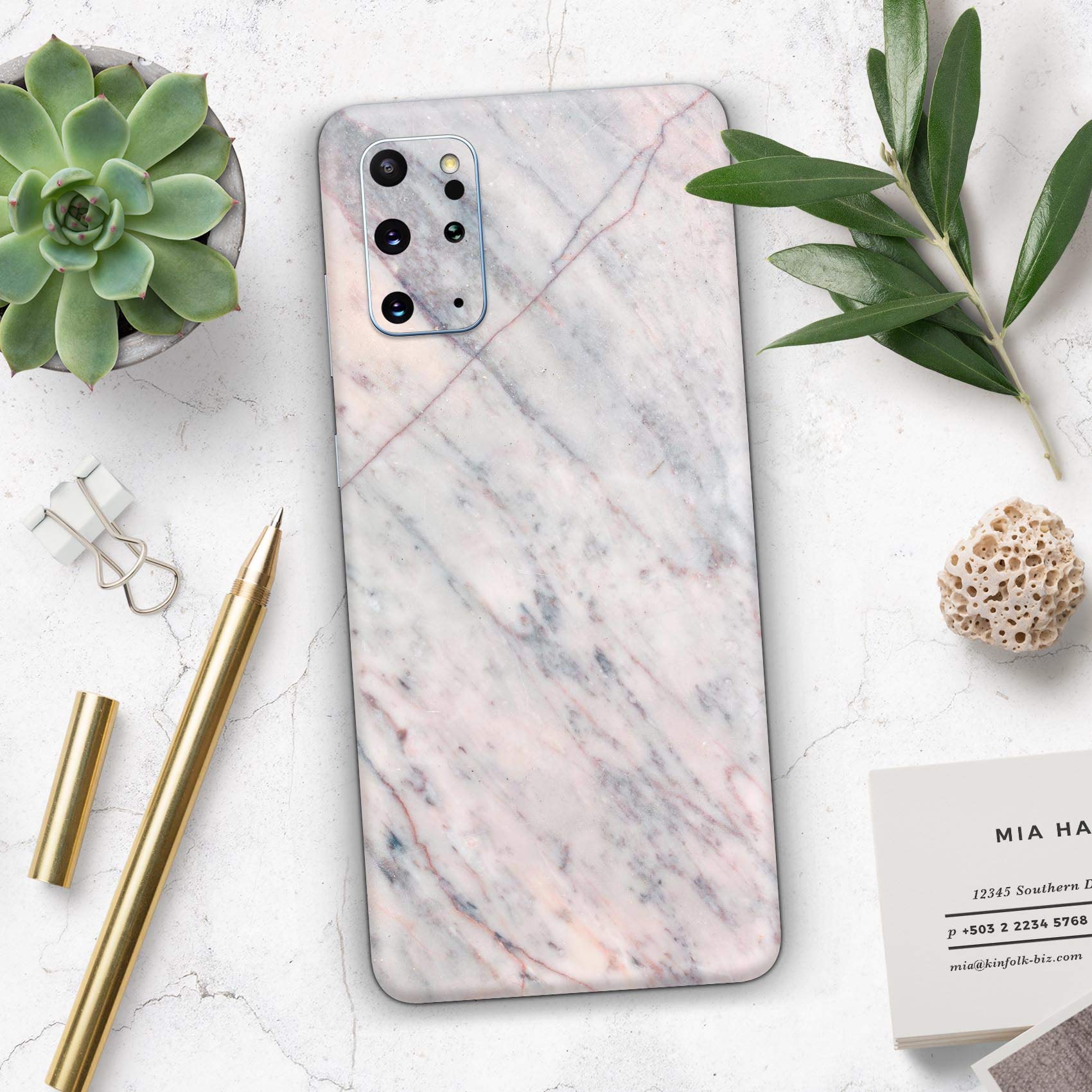 DesignSkinz Slate Marble Surface V12 Protective Vinyl Decal Wrap Skin Cover Compatible with The Samsung Galaxy S20 (Screen Trim & Back Glass Skin)