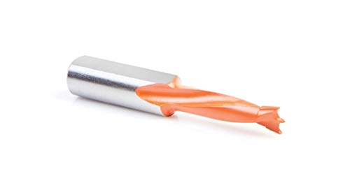 Amana Tool - 301070 Carbide Tipped Brad Pt. Boring Bit L/H 7mm Dia x 57mm Long x 10mm Sh