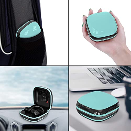 Compatible with Powerbeats Pro Case Cover, Anti-Lost and Shock-Proof Easy-to-Carry Durable Silicone Protective case Skin for 2019 Latest Beats Powerbeats Pro (Mint Green)