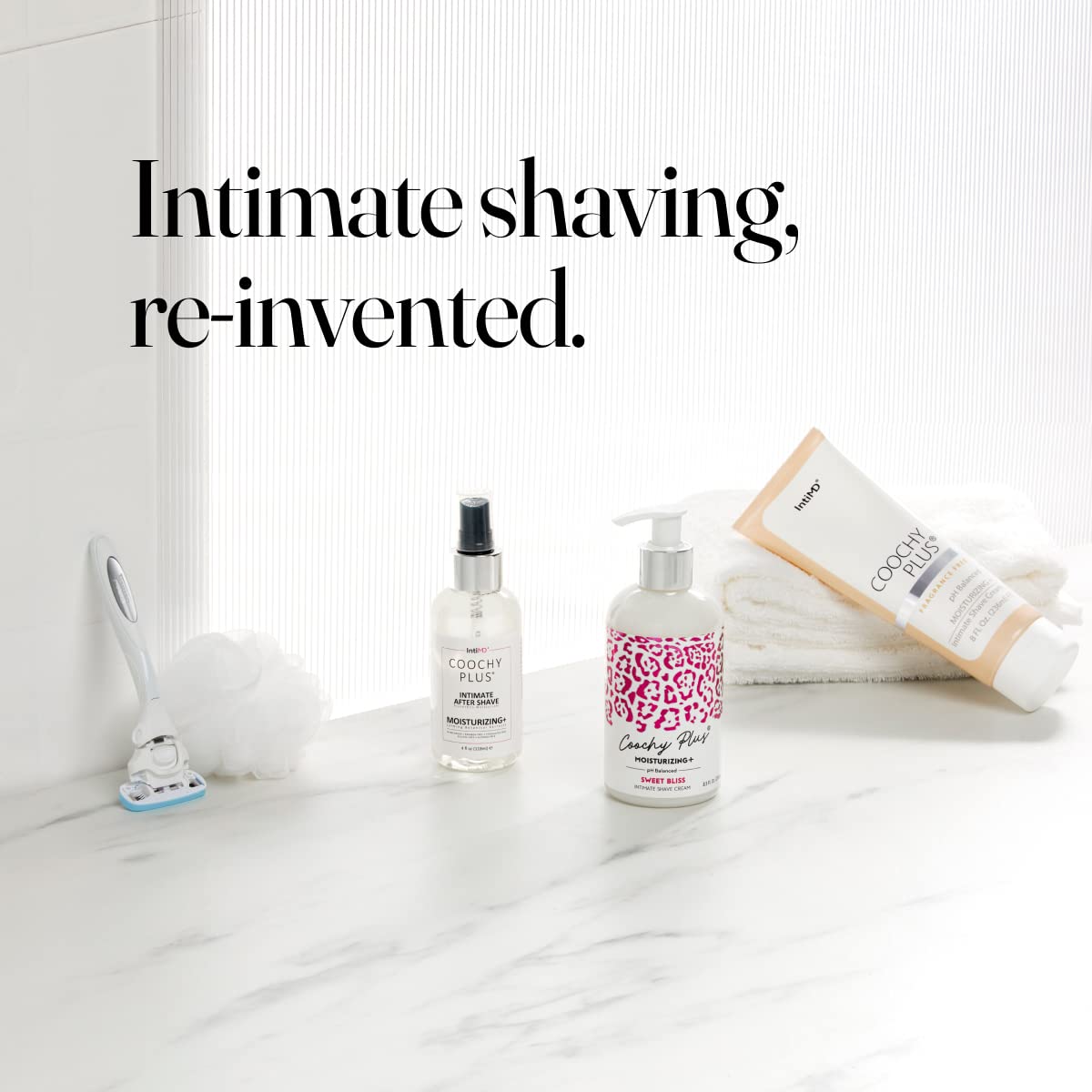 IntiMD COOCHY Intimate After Shave Protection Moisturizer Plus Delicate Soothing Mist For The Pubic Area & Armpits – Antioxidant Formula For Razor Burns, Itchiness & Ingrown Hairs (2 Pack)