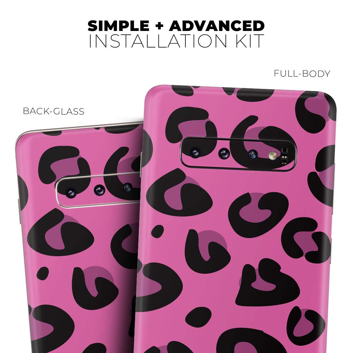 DesignSkinz Pink Vector Cheetah Print Protective Vinyl Decal Wrap Skin Cover Compatible with The Samsung Galaxy S20 (Screen Trim & Back Glass Skin)