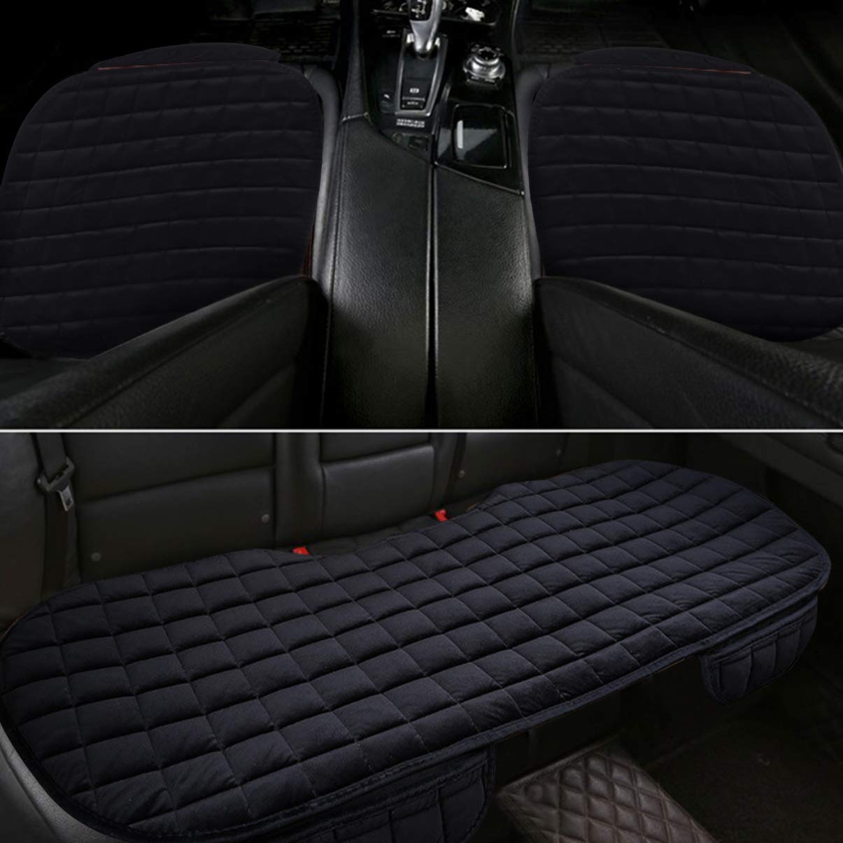 Garneck 3Pcs Car Seat Cushion Set Winter Seat Cover Car Seat Protector Breathable Car Seat Mat for Home Office Car
