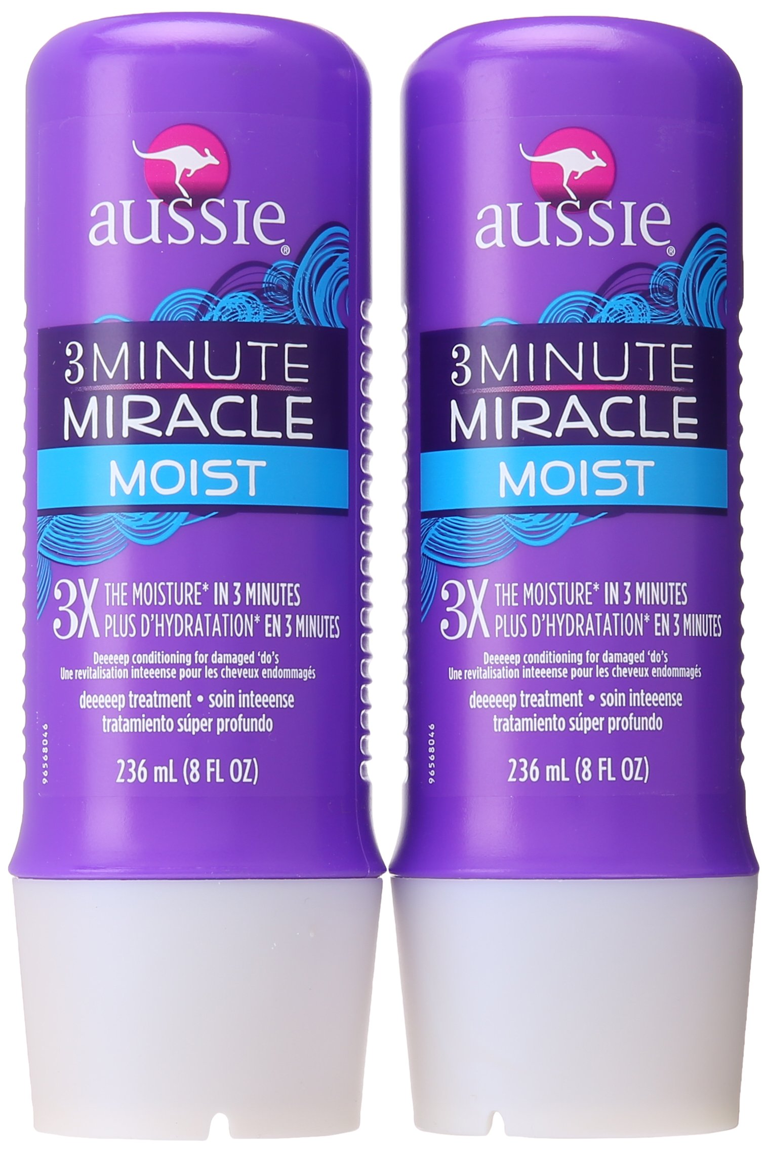 Aussie 3 Minute Miracle Moist Deeeeep Conditioner 8 Ounce (2 Pack)