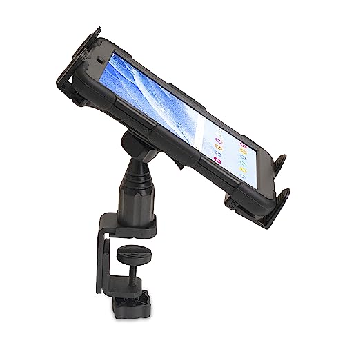ARKON Mounts - Heavy Duty Tablet Holder with Clamp Stand | Tablet Mount for Mic Stand, Bed, Desk | 360° Adjustability | Stable and Durable iPad Stand | Fits iPad, Google, Samsung Galaxy and more