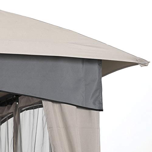ABCCANOPY 8x8 Outdoor Gazebo - Patio Gazebo with Mosquito Netting, Outdoor Canopies for Shade and Rain for Lawn, Garden, Backyard & Deck (Gray)