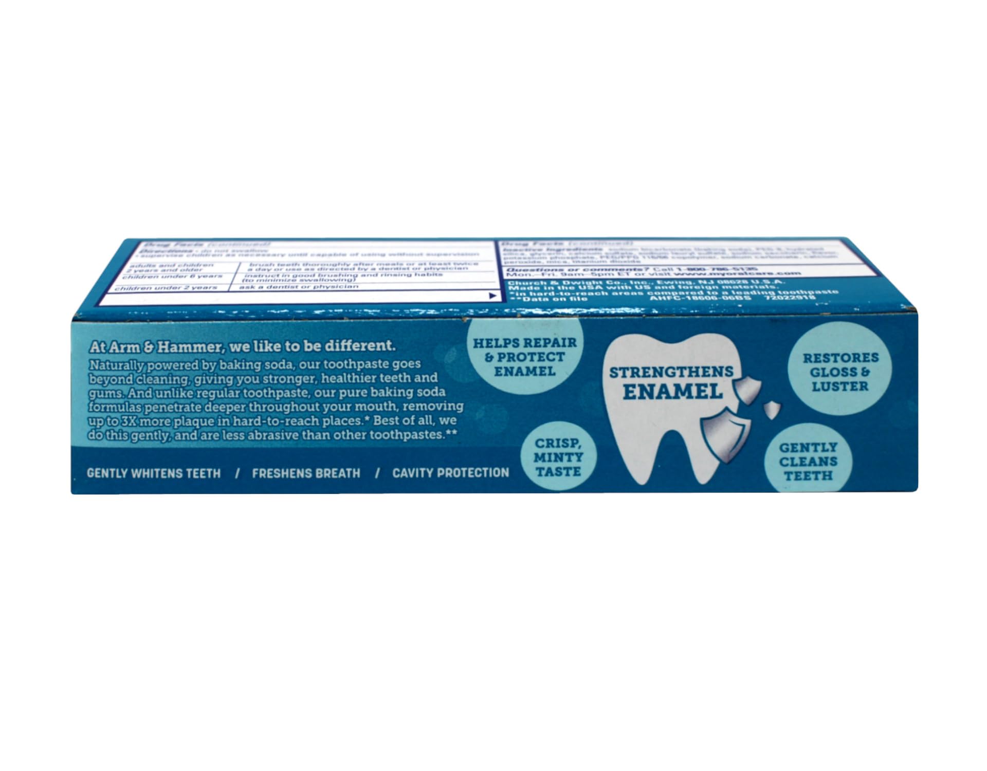 Arm & Hammer Truly Radiant Bright & Strong Whitening Toothpaste, 0.9 Ounce (Pack of 6)