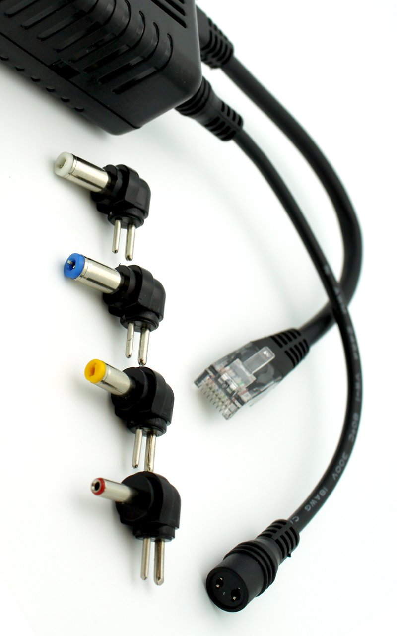 Amcrest Active PoE Splitter Adapter, IEEE 802.3af compliant, Up To 100 meters, 5V / 12V Output