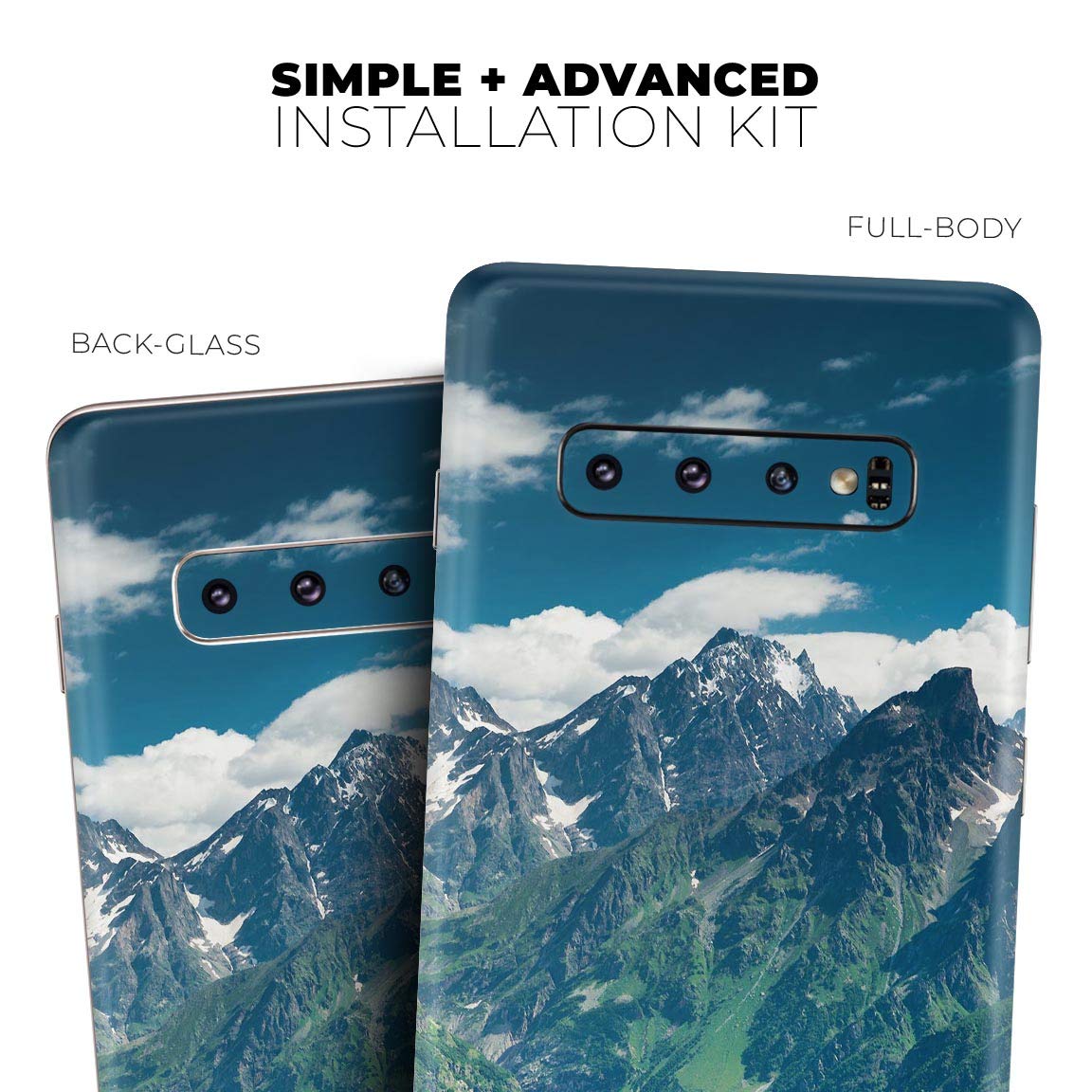 DesignSkinz Scenic Mountaintops Protective Vinyl Decal Wrap Skin Cover Compatible with The Samsung Galaxy S20 (Screen Trim & Back Glass Skin)