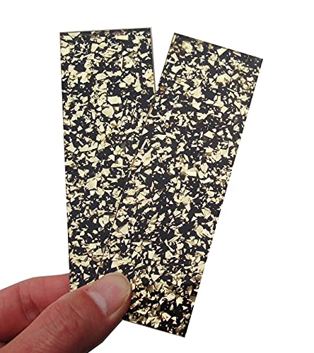 2 pcs Acrylic Knife scales Handle Material Slabs Knives Custom DIY Tool for Knife Making Blanks Blades (Gold)