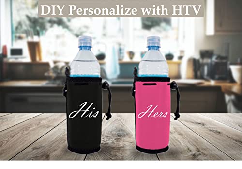 Blank Neoprene Water Bottle Coolie (4 Pack, Royal)