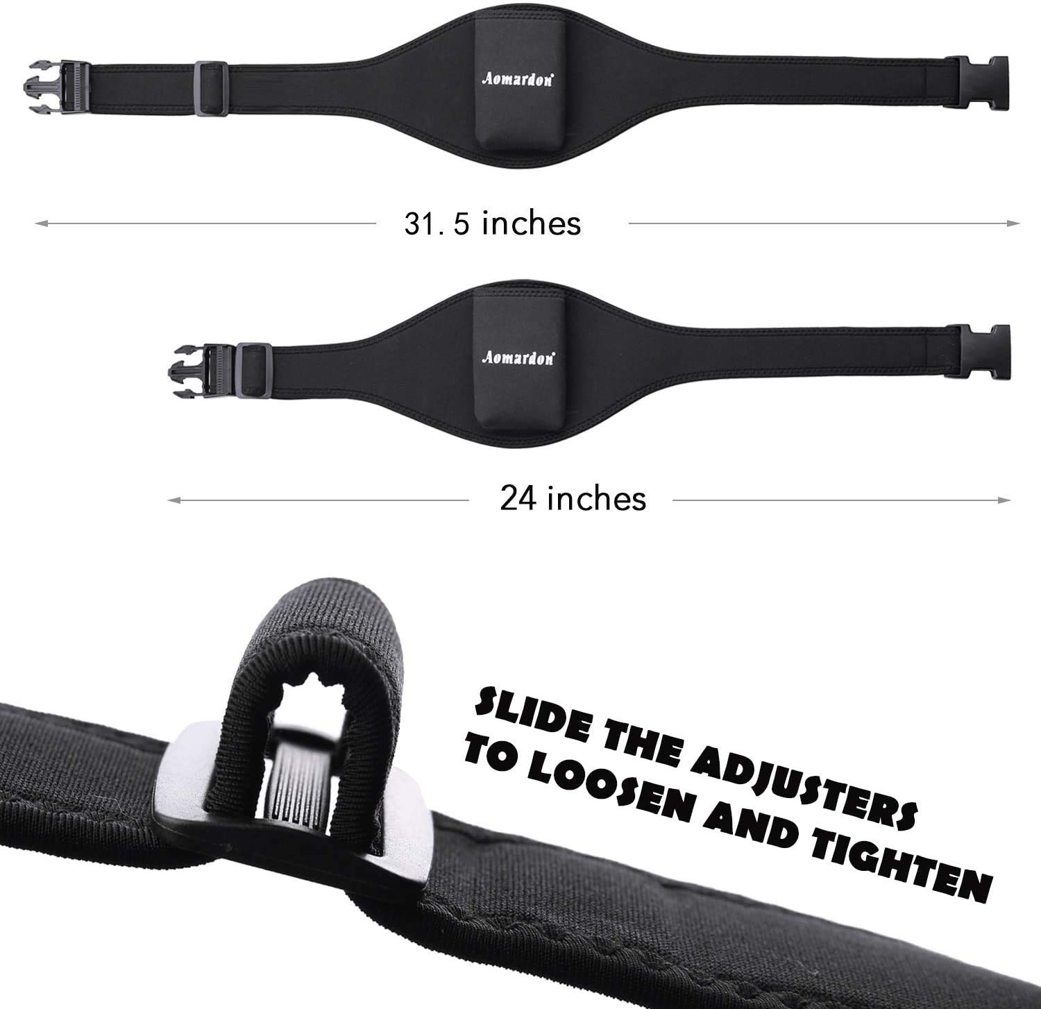 2 Pack Mic Belt for Fitness Instructors,Vertical Microphone Transmitter Carrier Belt for Fitness Class,Public Speaking,Theatre,Pilates Teachers,Spin Yoga