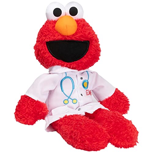 GUND Sesame Street Official Doctor Elmo Muppet Plush, Premium Plush Toy for Ages 1 & Up, Red/White, 13β