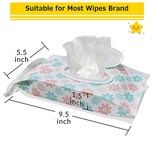 Portable Wet Wipe Pouch [3-Pack] – Entyle Reusable & Refillable Baby Wipe Dispenser, Eco Friendly Travel Diaper Wipe Carrying Case Holder for Travel-Pouch Carries (Pink)