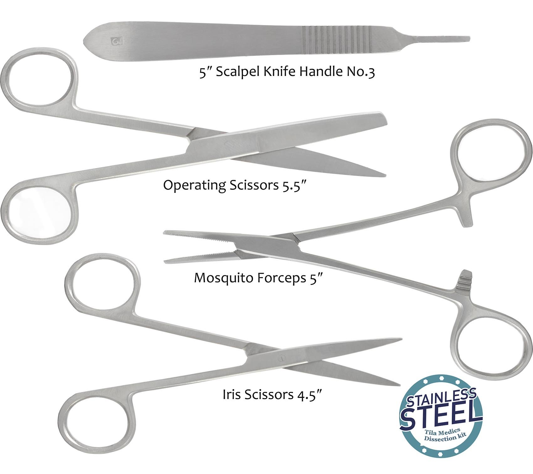 22Pcs Advanced Dissection Kit for Medical Biology & Veterinary Students- Anatomy Lab Botany Animal Frog etc Dissecting Kit. Premium Stainless Steel Scalpel Knife Handle-11 Blades
