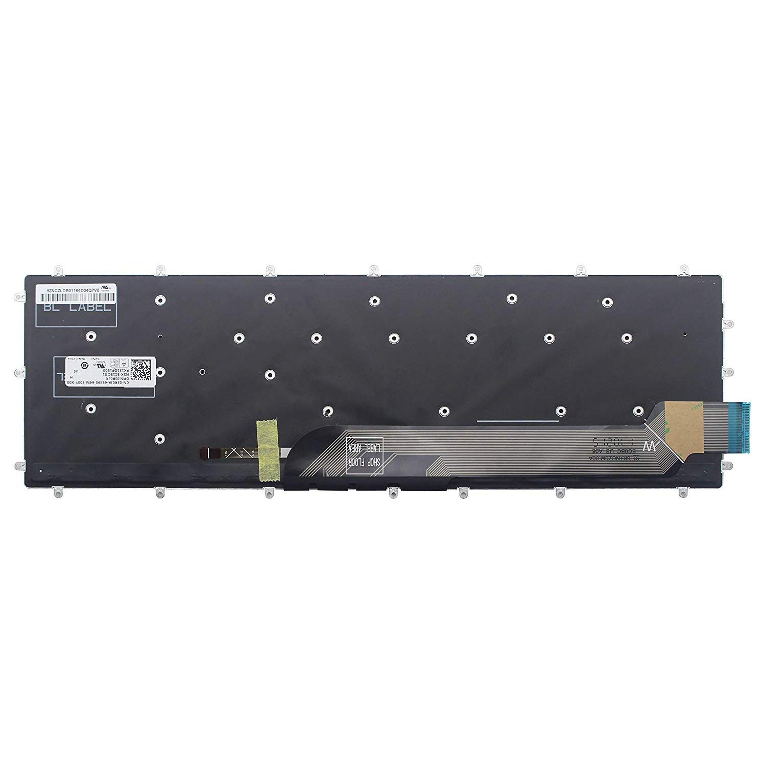AUTENS US Keyboard Replacement for Dell Inspiron 3579 3583 3779 5565 5567 5570 5575 5587 7566 7567 7577 7588 5765 5767 5770 5775 7773 7778 7779 Laptop No Frame (Red Letter White Backlight)