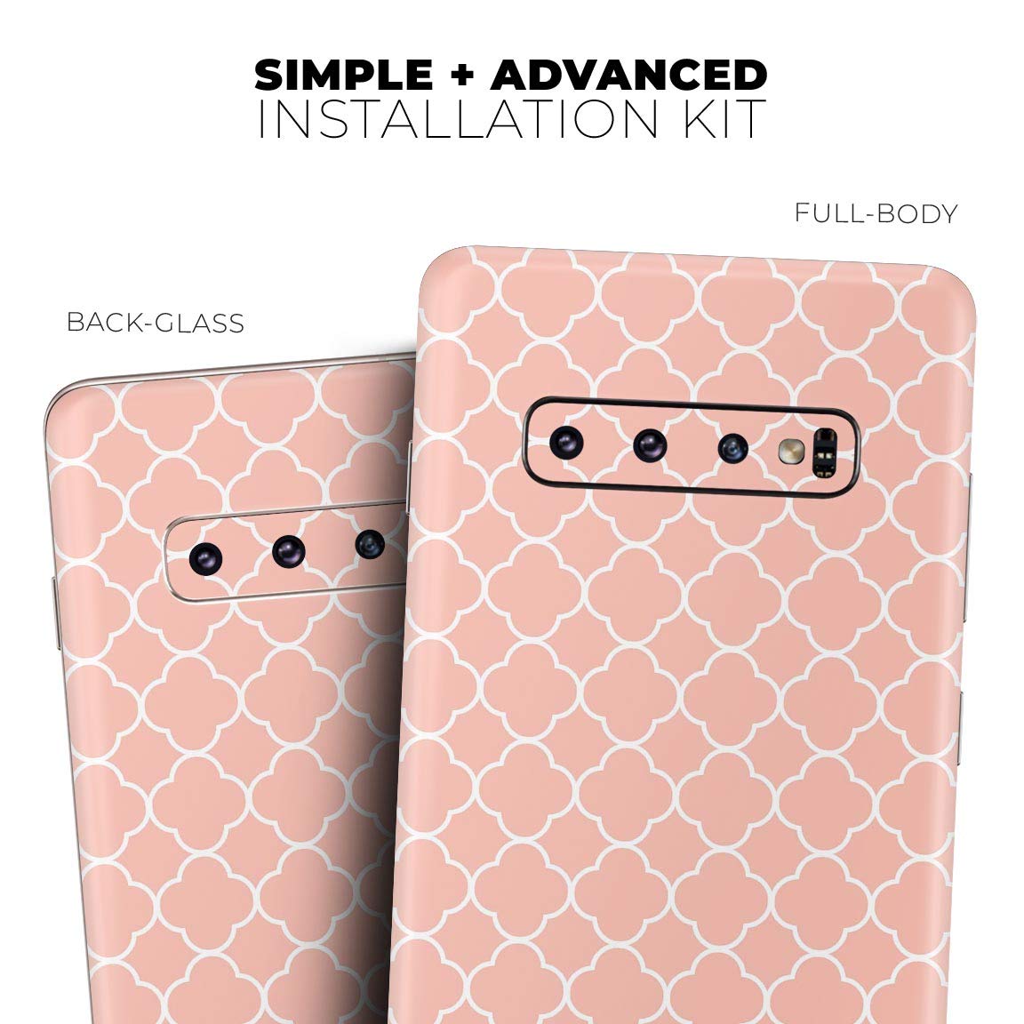 DesignSkinz The Mint Pink Morocan Pattern Protective Vinyl Decal Wrap Skin Cover Compatible with The Samsung Galaxy S20 (Screen Trim & Back Glass Skin)