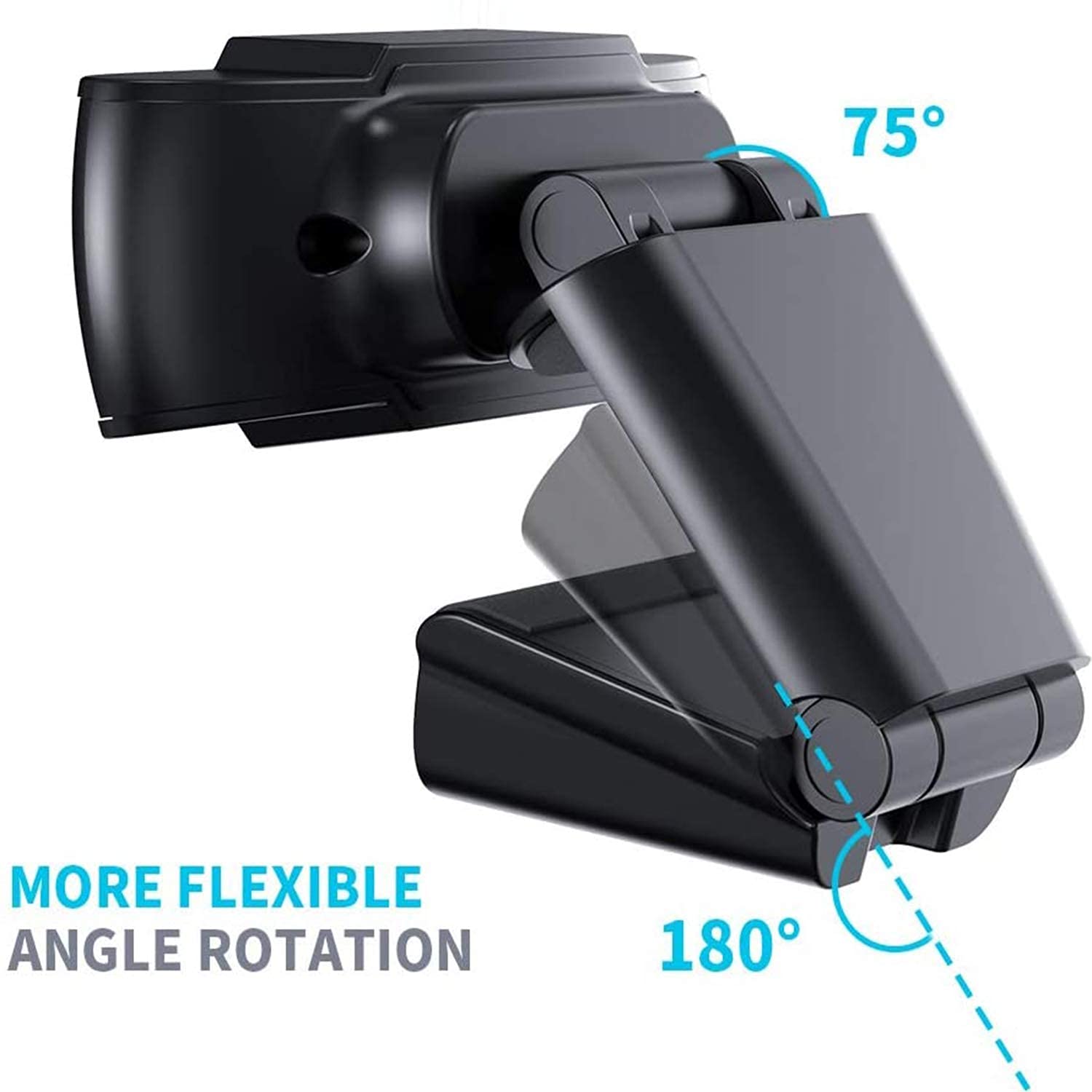 2022 Upgraded 2048 x 1080 Full HD Webcam 2K 30 fps Computer, 90° Wide Angle for PC Laptop Computer Zoom Skype Meeting Video Calling Games