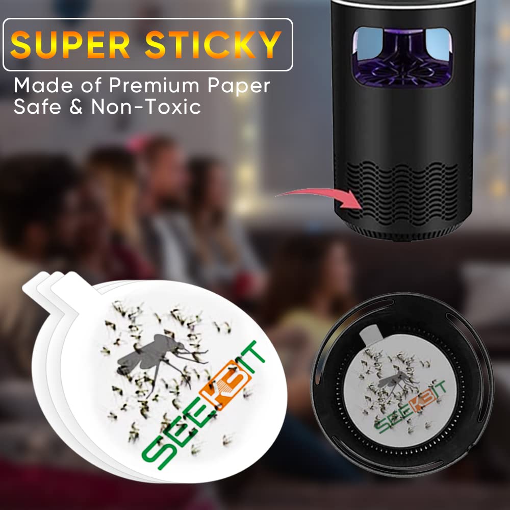 20PCS Mosquito Trap Refill Glue Boards for Indoor Insect Traps with 4.3" or Bigger Bottom Tray, 4.3" Mosquito Lamp Refillable Glue Pads Fits Most Models Indoor Mosquito Traps Bug Catcher