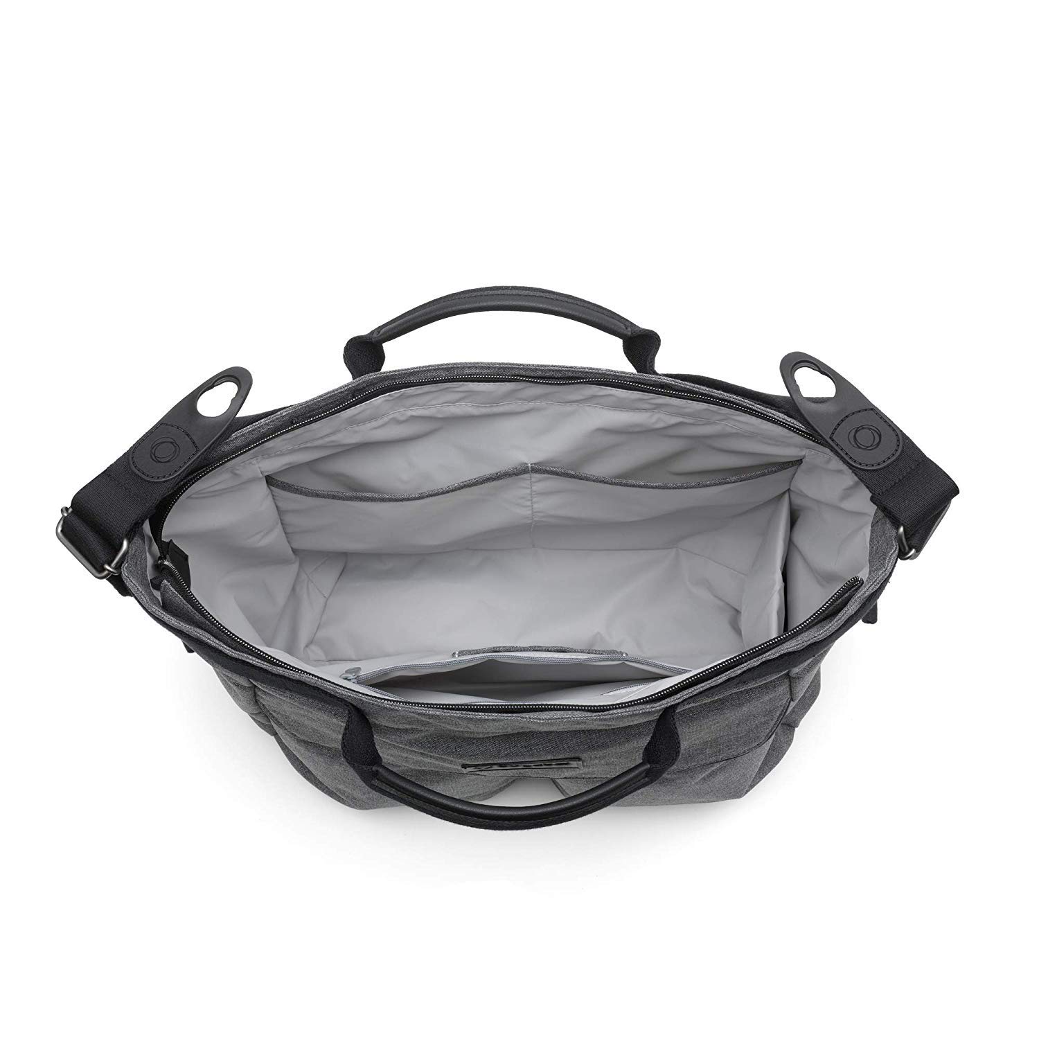 Bugaboo Changing Bag - Grey Melange - Convenient and Stylish Diaper Bag to Carry All of Your Essentials - Easily attaches to Bee5, Cameleon3, Fox and Buffalo Strollers, Grey Melange