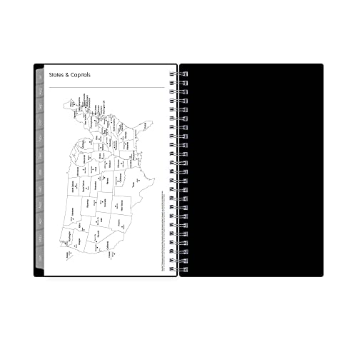 Blue Sky 2023-2024 Academic Year Weekly and Monthly Planner, 5" x 8", Flexible Cover, Wirebound, Enterprise (144720)