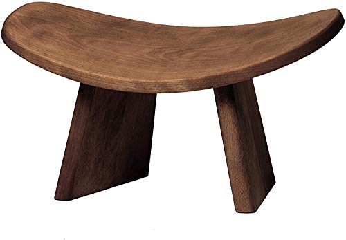 BLUECONY Meditation Bench IKUKO Basic, Preassembled Version, Wooden Kneeling Ergonomic Seiza - Solid Wood Dark Walnut, High Height (8" or 20 cm)