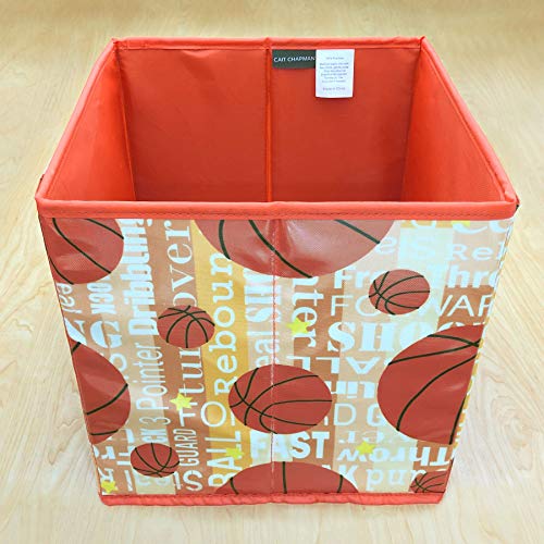 Passion for Basketball Collection 11"x11"x11" Storage Cube (Wooden Background)