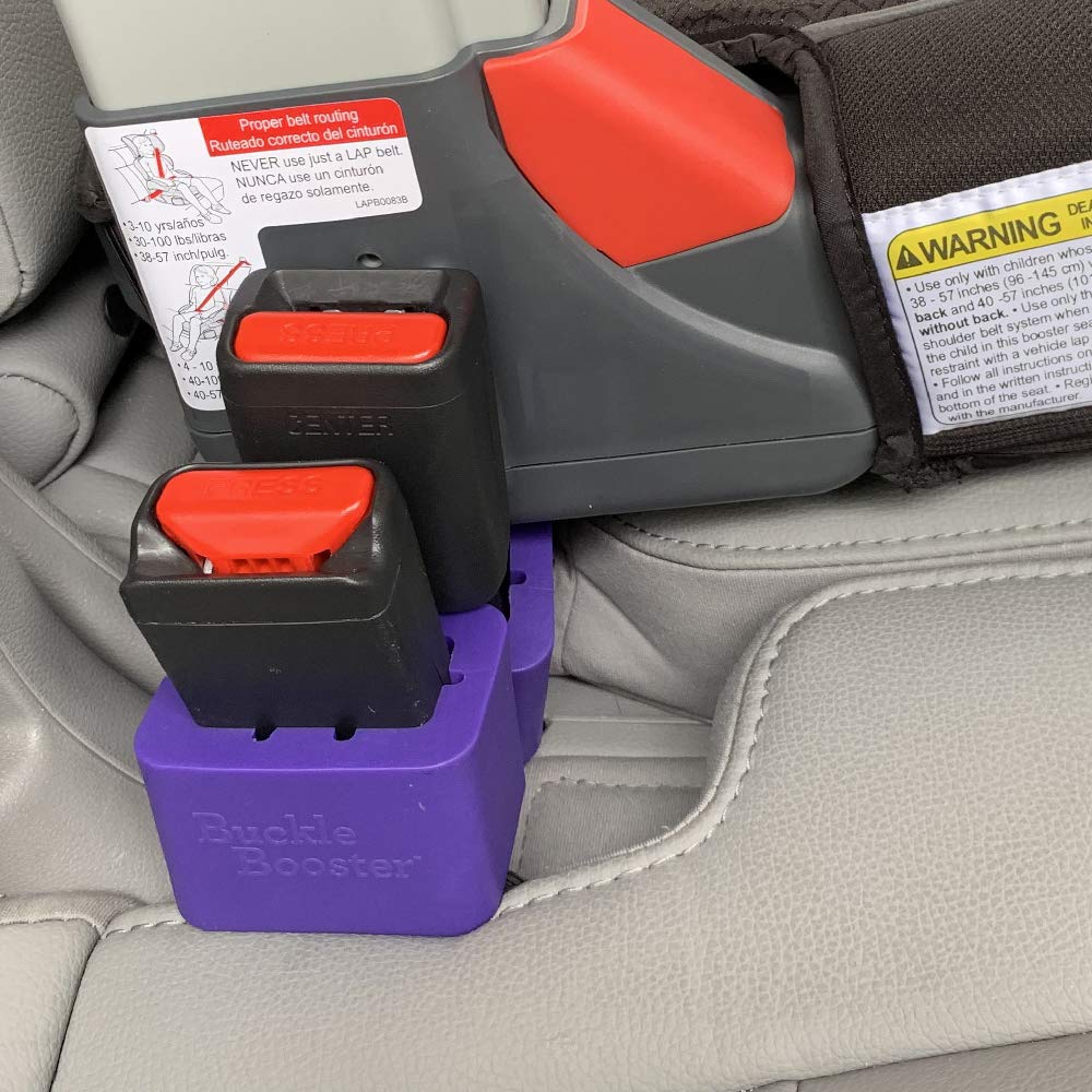 BPA-FREE Buckle Booster, Raises & Stabilizes Your Receptacle - Fasten Your Back Car Seat Belt Quickly & Easily (6)