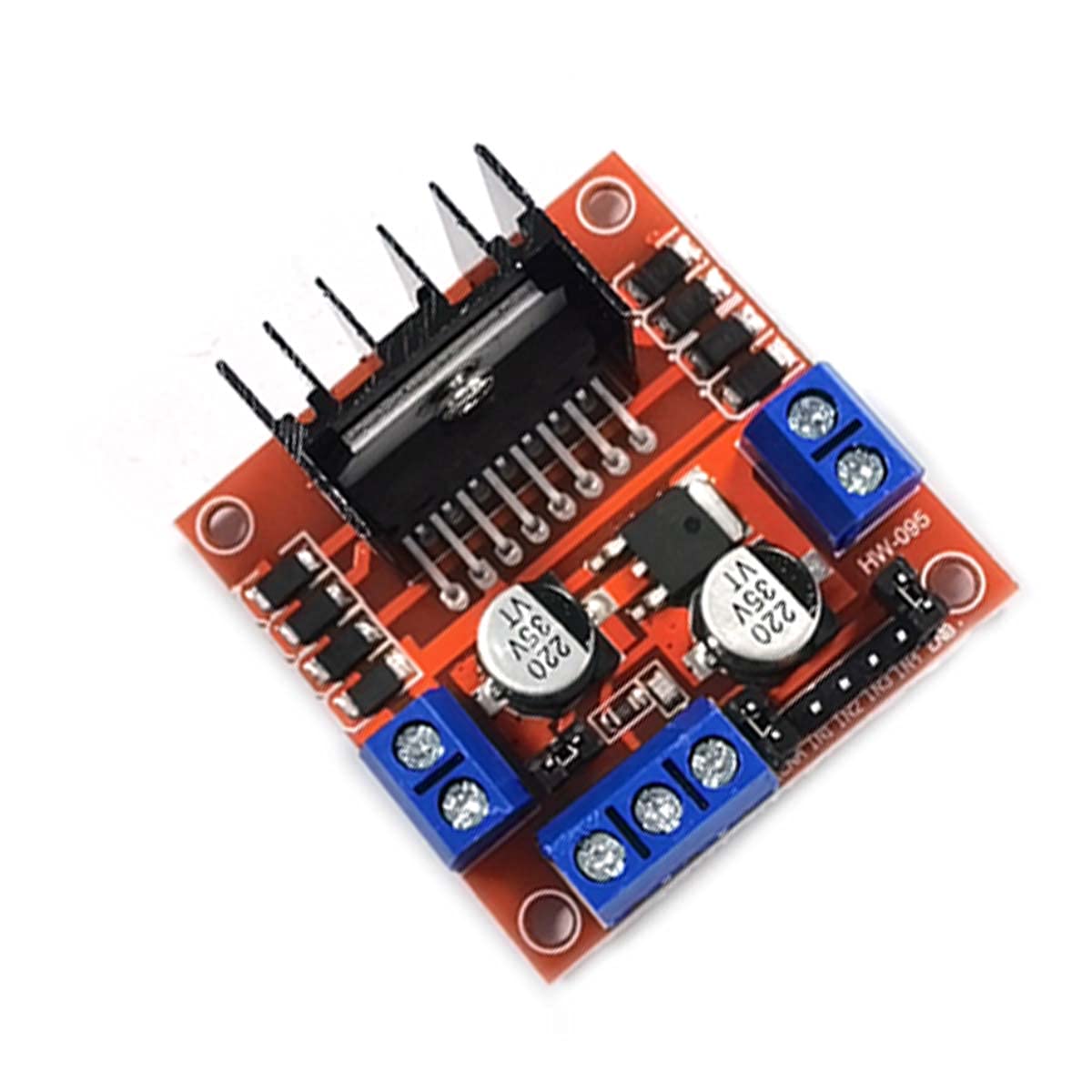 Kiro&Seeu 5PCS L298N Motor Drive Controller Board Module Dual H Bridge DC Stepper Motor Compatible with Ar-duino Electric Projects Smart Car UNO MEGA R3 Mega2560 (298N-MD-5pcs)