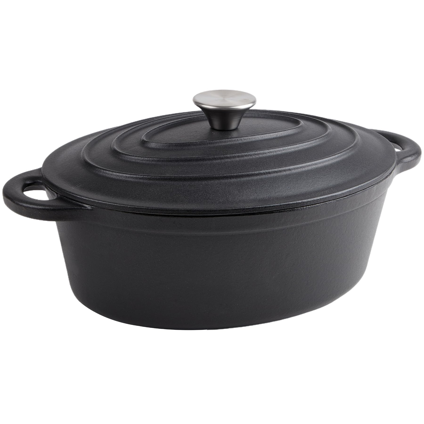 5.5 Quart Oval Enameled Cast Iron Dutch Oven Pot with Lid, Oven Safe up to 550° F & Dishwasher Safe, Sturdy Dutch Oven Cookware