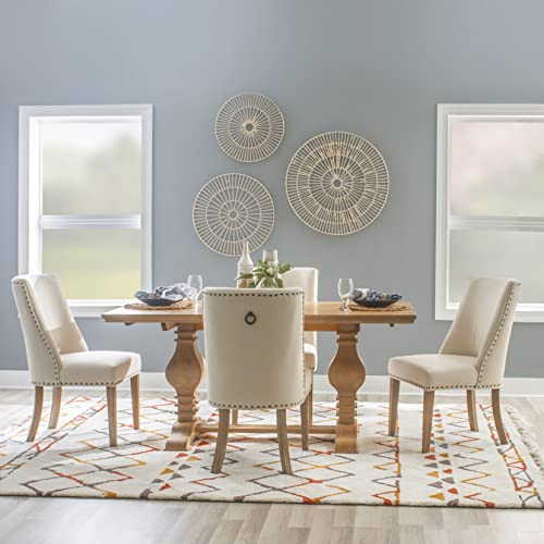 Powell Rustic Honey Solid Pine Double Pedestal Design Dining Sophia Table
