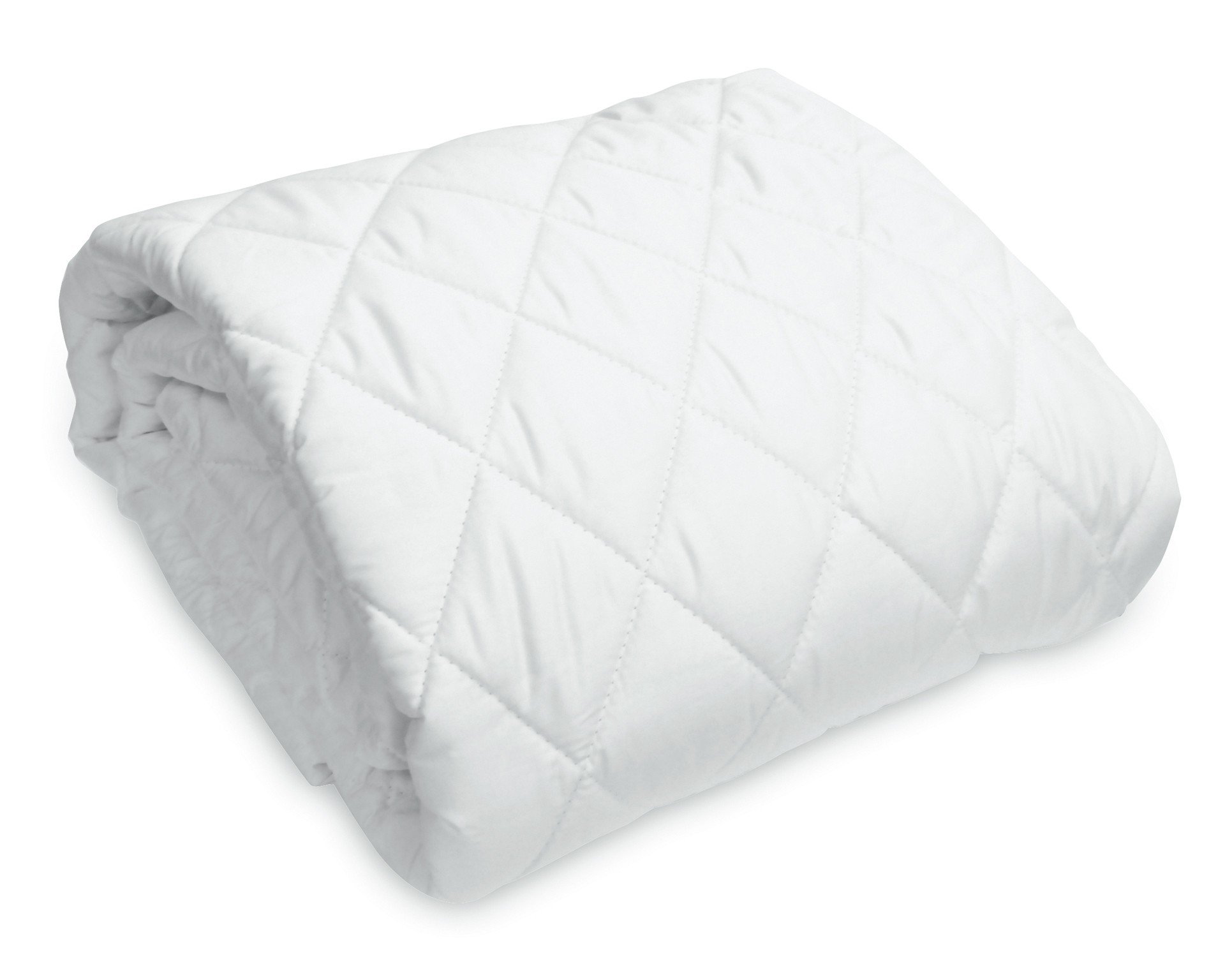 BabyDoll Bedding Fitted Waterproof Cradle Mattress Protector, 15x33, white