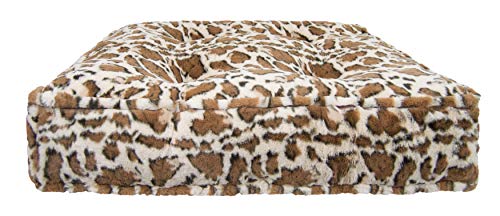 Bessie and Barnie Giraffe Luxury Extra Plush Faux Fur Rectangle Pet/Dog Bed (Multiple Sizes)