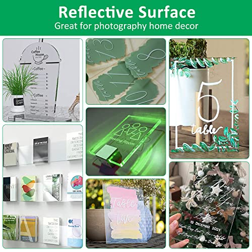 6 Pack Clear Acrylic Sheet 12" x 12"(305 x 305mm) Square Plexiglass Panel 1/8"(3mm) Thick Transparent Plastic Sheets for Sign, Craft, Display Projects, Laser Cutting, Engraving, Painting